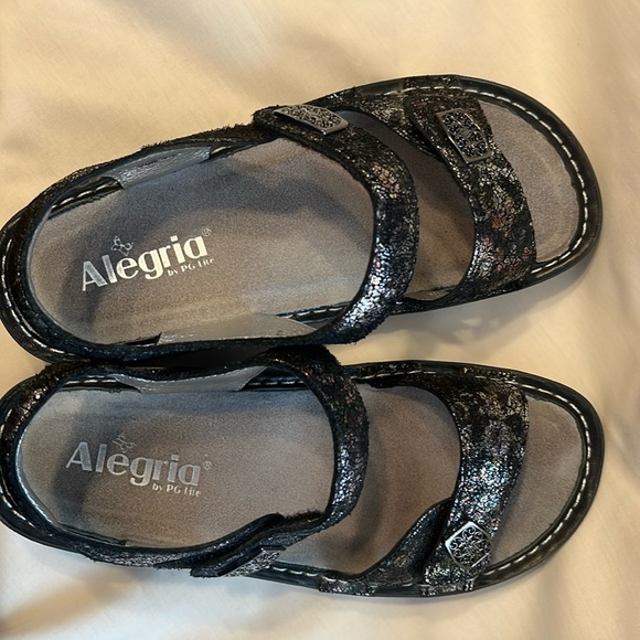 Alegria | Shoes | Algeria Metallic Sandals | Poshmark